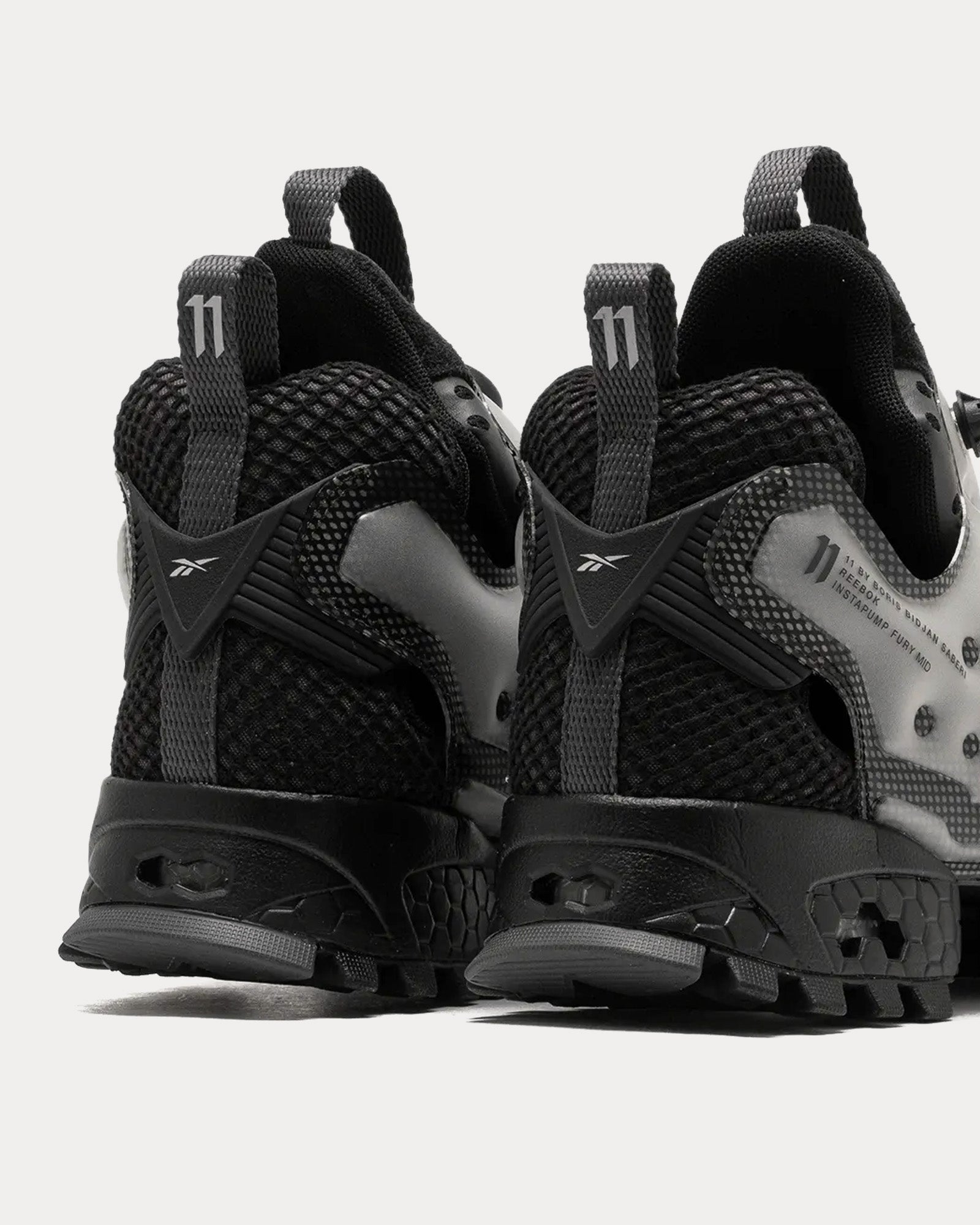 Reebok x 11 by Boris Bidjan Saberi Unisex Instapump Fury Black Low Top ...