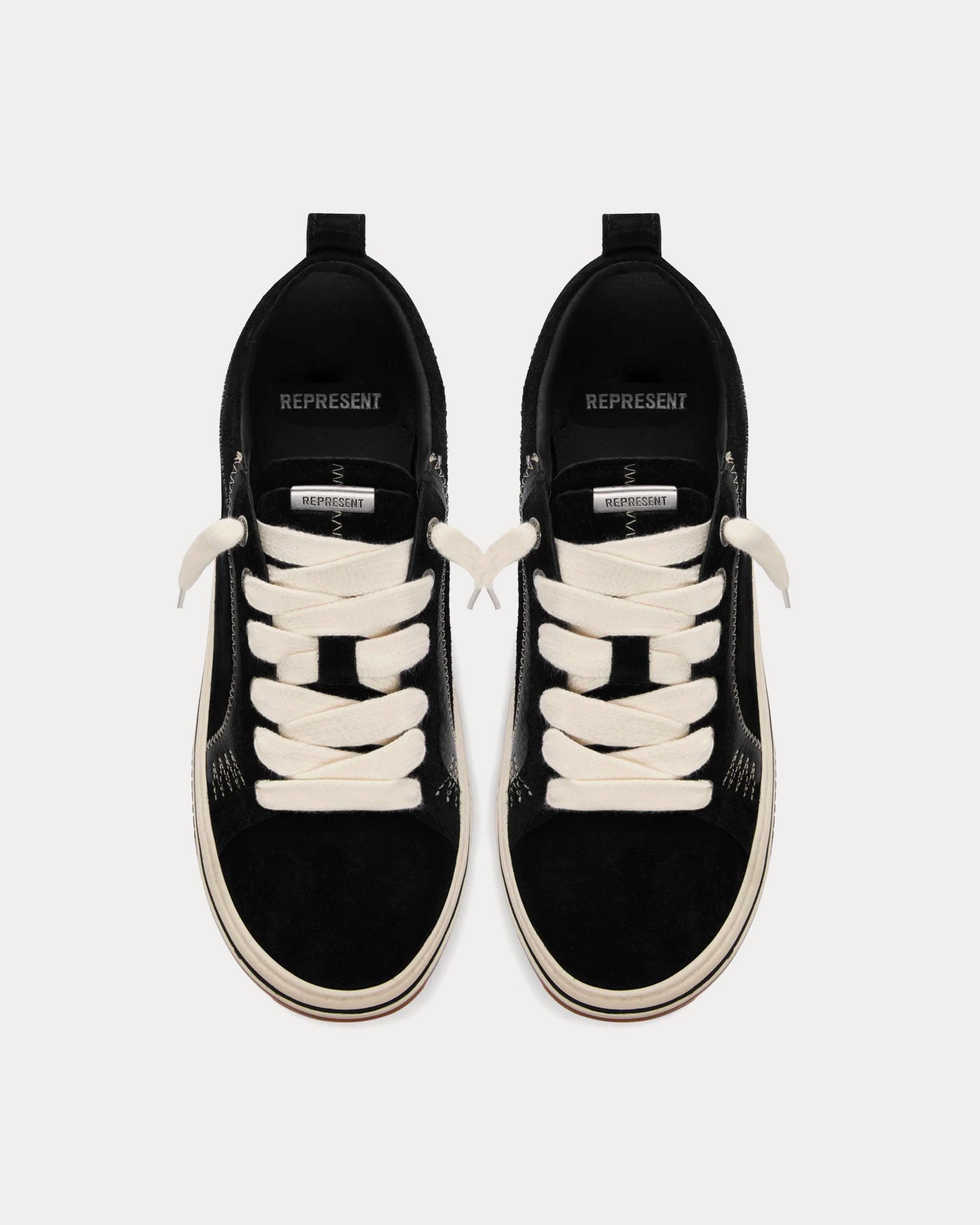 Represent HTN Low Black Low Top Sneakers - Sneak in Peace