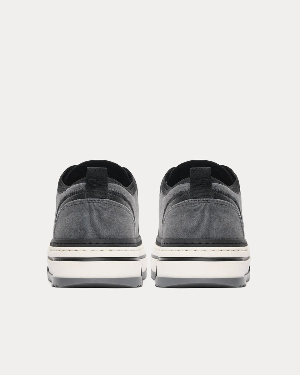 Represent HTN X Low Black Textured Low Top Sneakers - Sneak in Peace