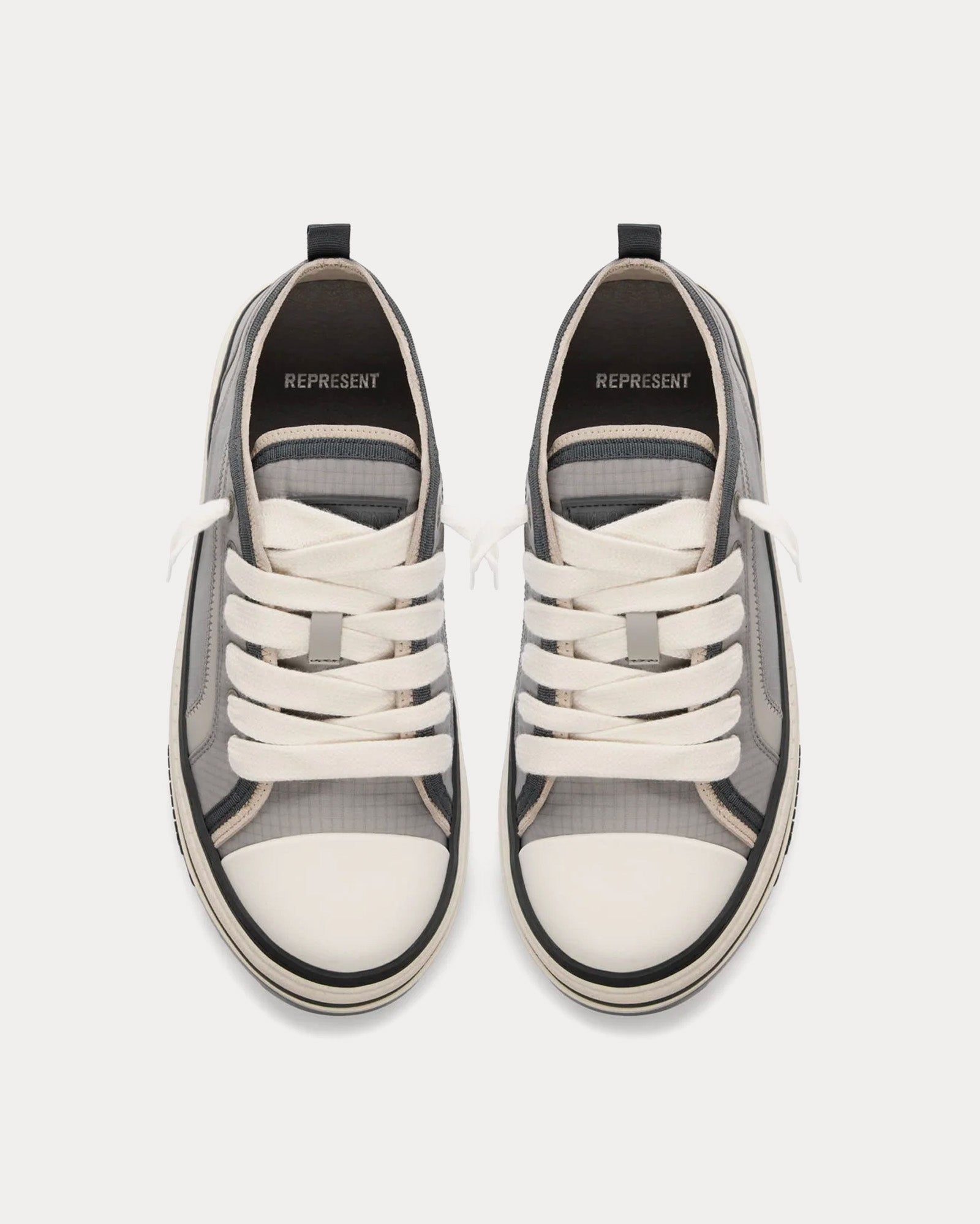 Represent Men's HTN X Low Grey Low Top Sneakers & Trainers