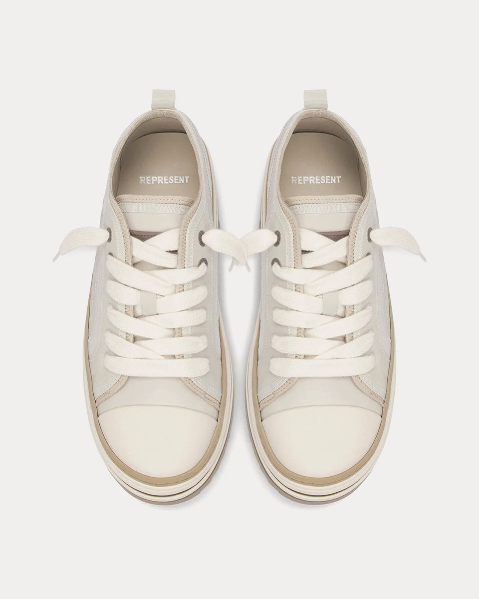 Represent HTN X Low Vintage White Low Top Sneakers - Sneak in Peace