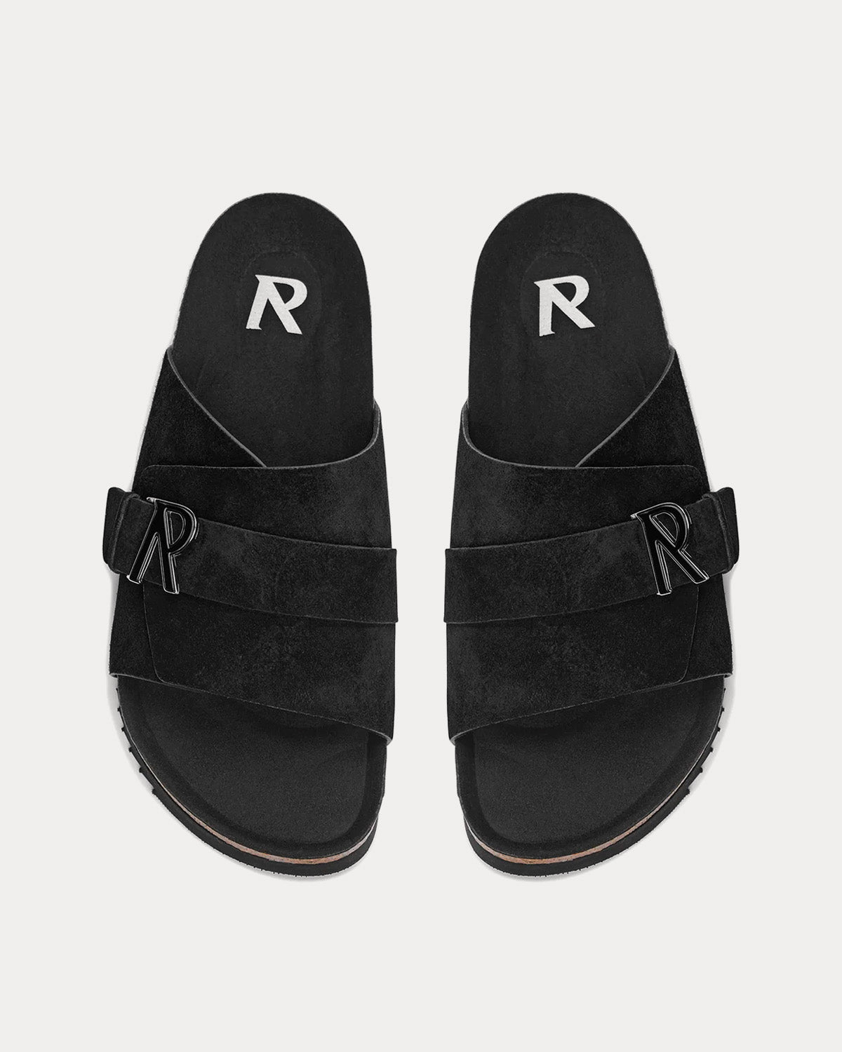 Represent Men's Initial Black Sandals