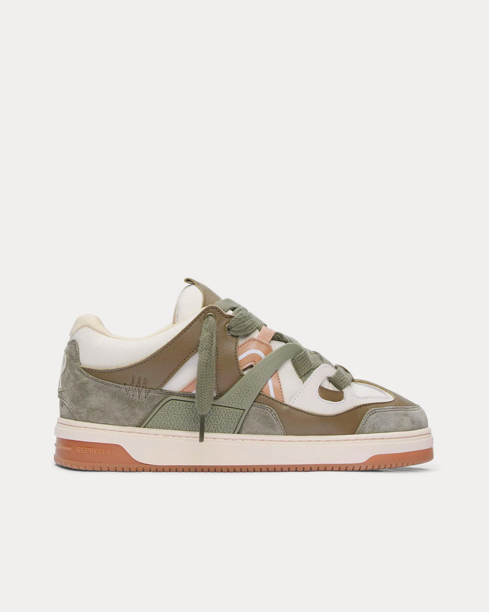 Represent Bully Khaki / Buttercream Low Top Sneakers - Sneak in Peace