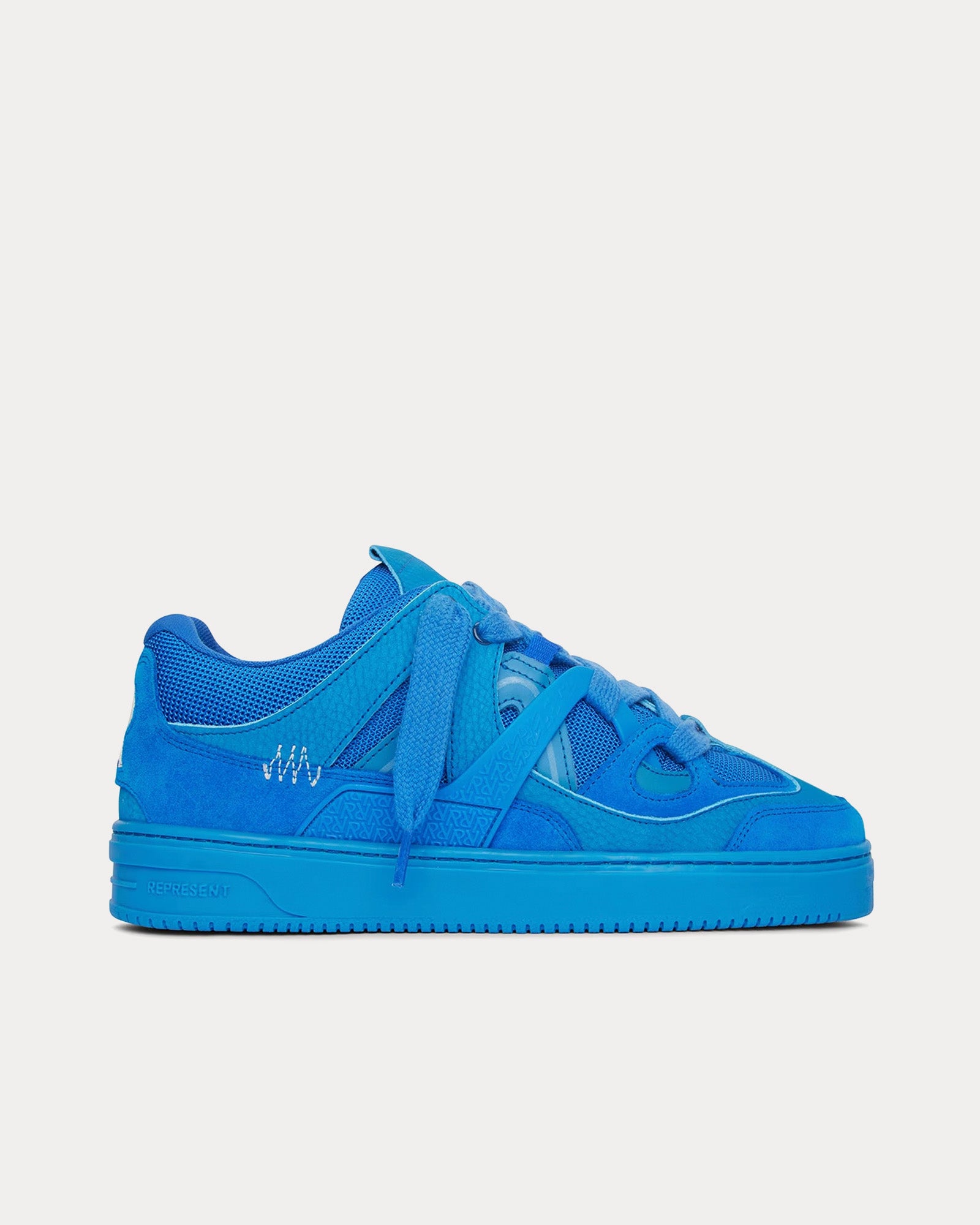 Represent Bully Electric Blue Low Top Sneakers - Sneak in Peace