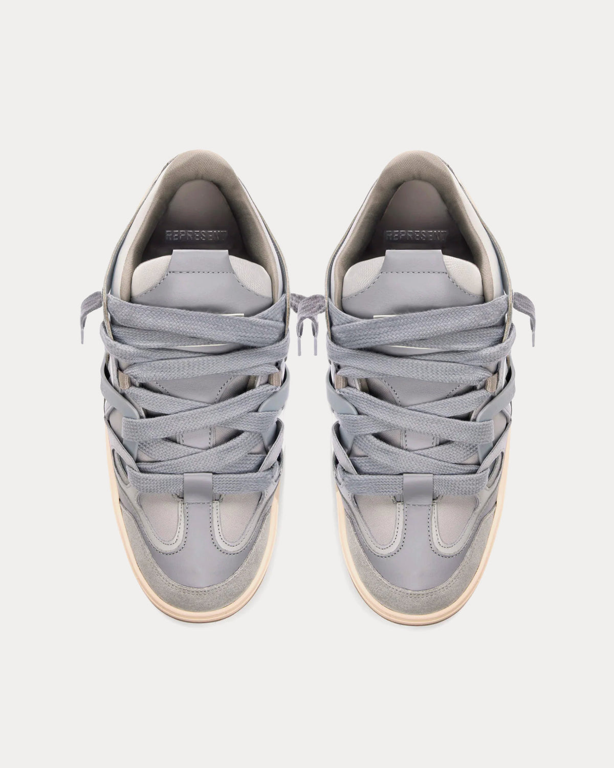 Represent Bully Grey Low Top Sneakers - Sneak in Peace