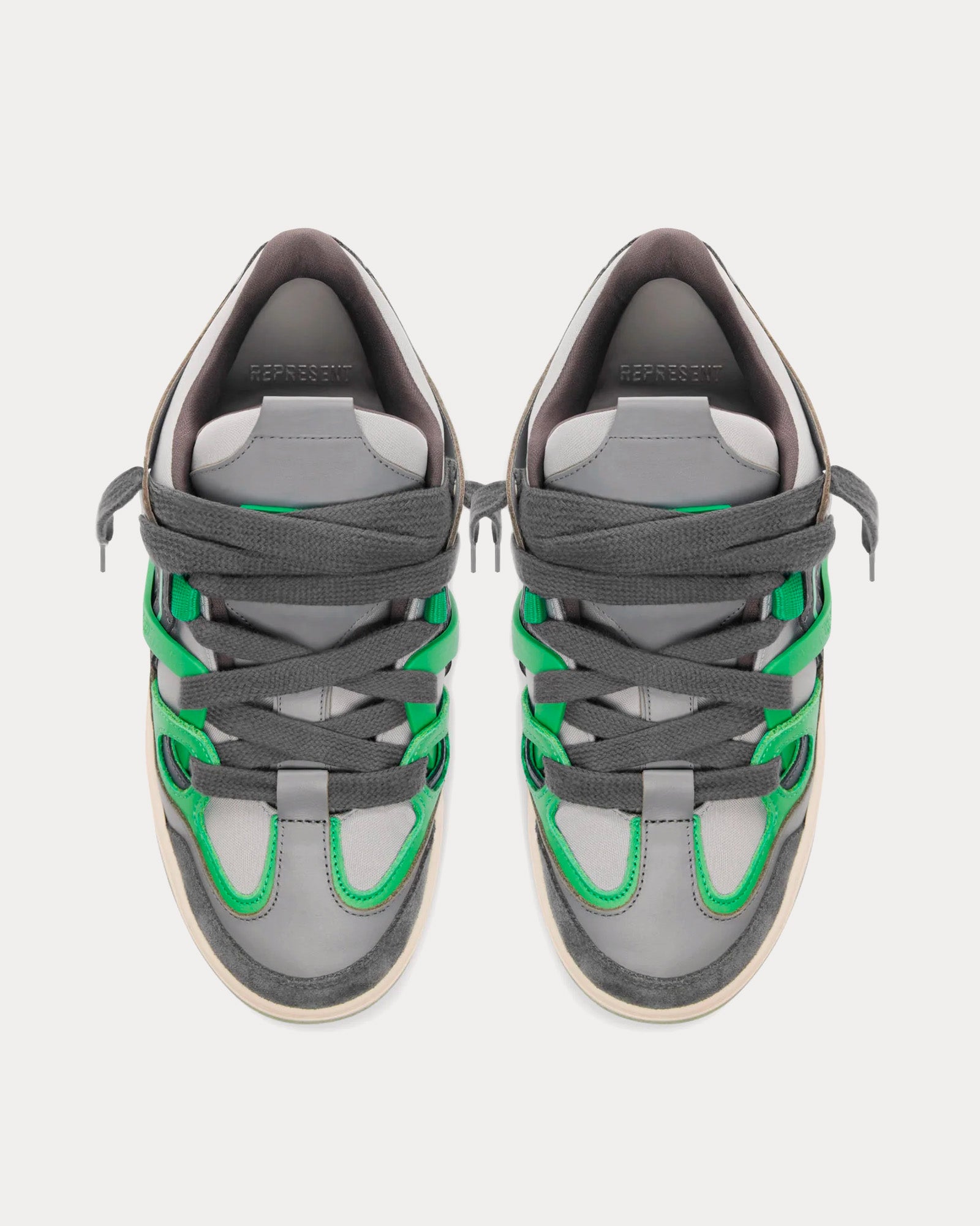 Represent Men's Bully Island Green Low Top Sneakers & Trainers