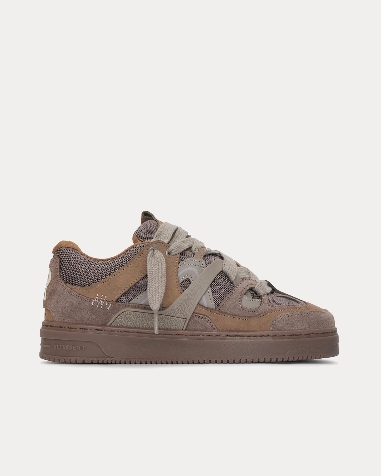 Represent Bully Washed Taupe Low Top Sneakers - Sneak in Peace