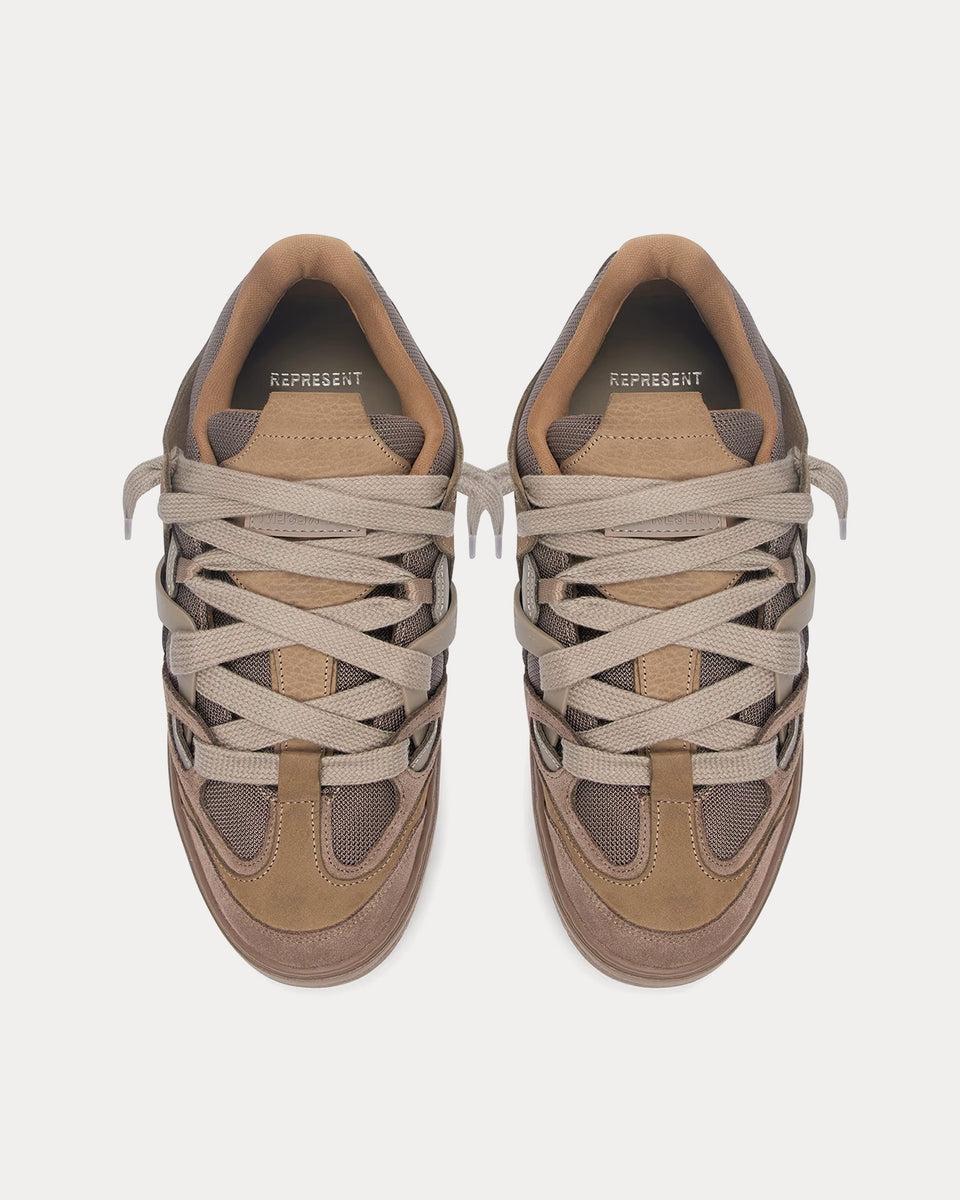 Represent Bully Washed Taupe Low Top Sneakers - Sneak in Peace