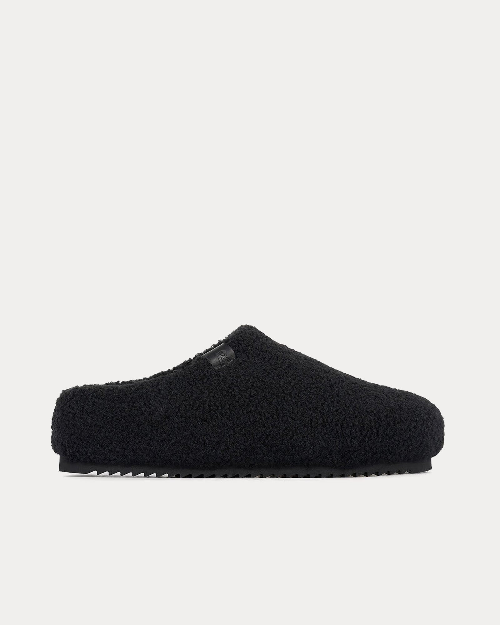 Represent Fluffy Black Mules - Sneak in Peace