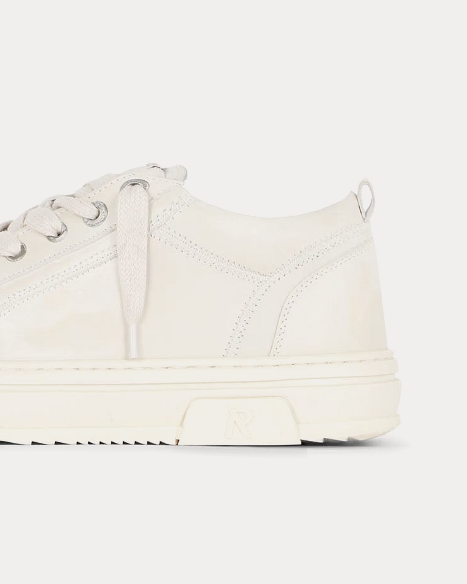 Represent Men's HTN Low Distressed Vintage White Low Top Sneakers ...