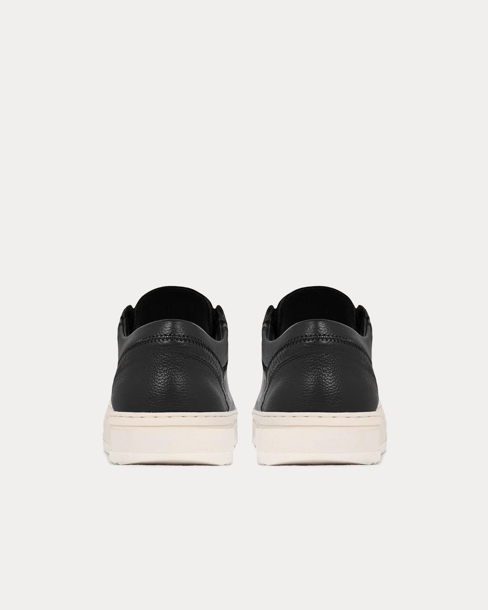 Represent HTN Low Tumbled Leather Black Low Top Sneakers - Sneak in Peace