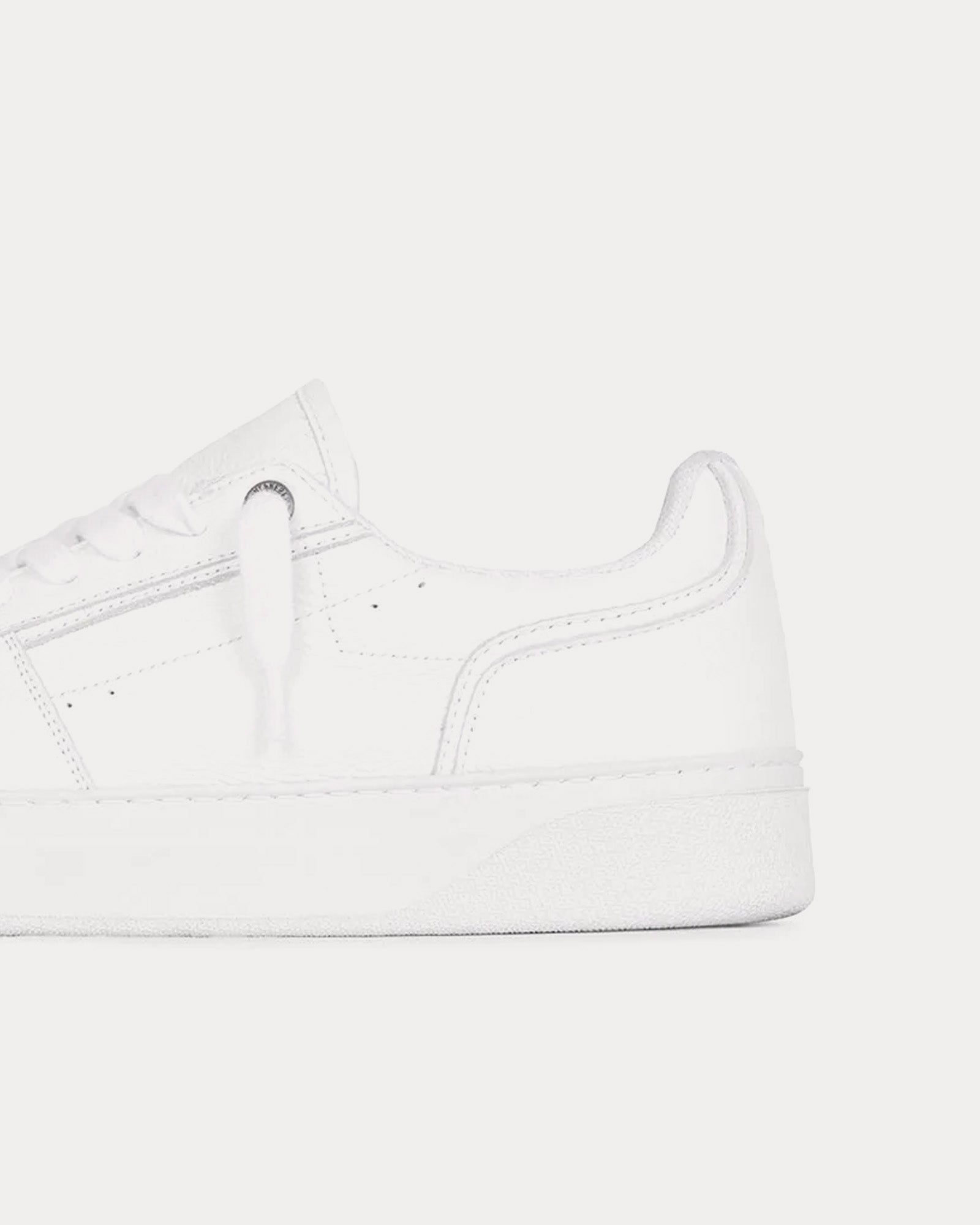 Represent Men's Initial Leather Flat White Low Top Sneakers & Trainers