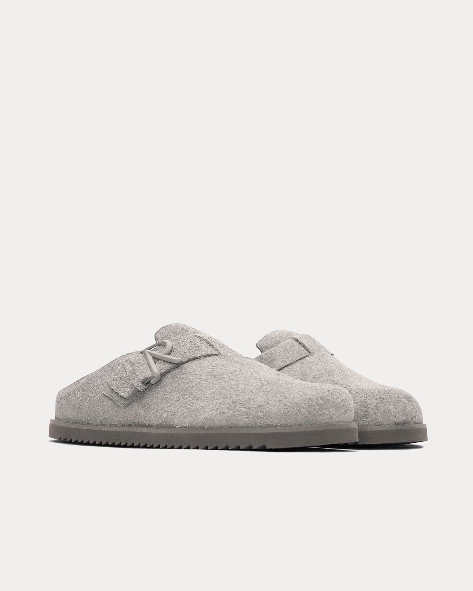 Represent Men's Initial Suede Grey Mules