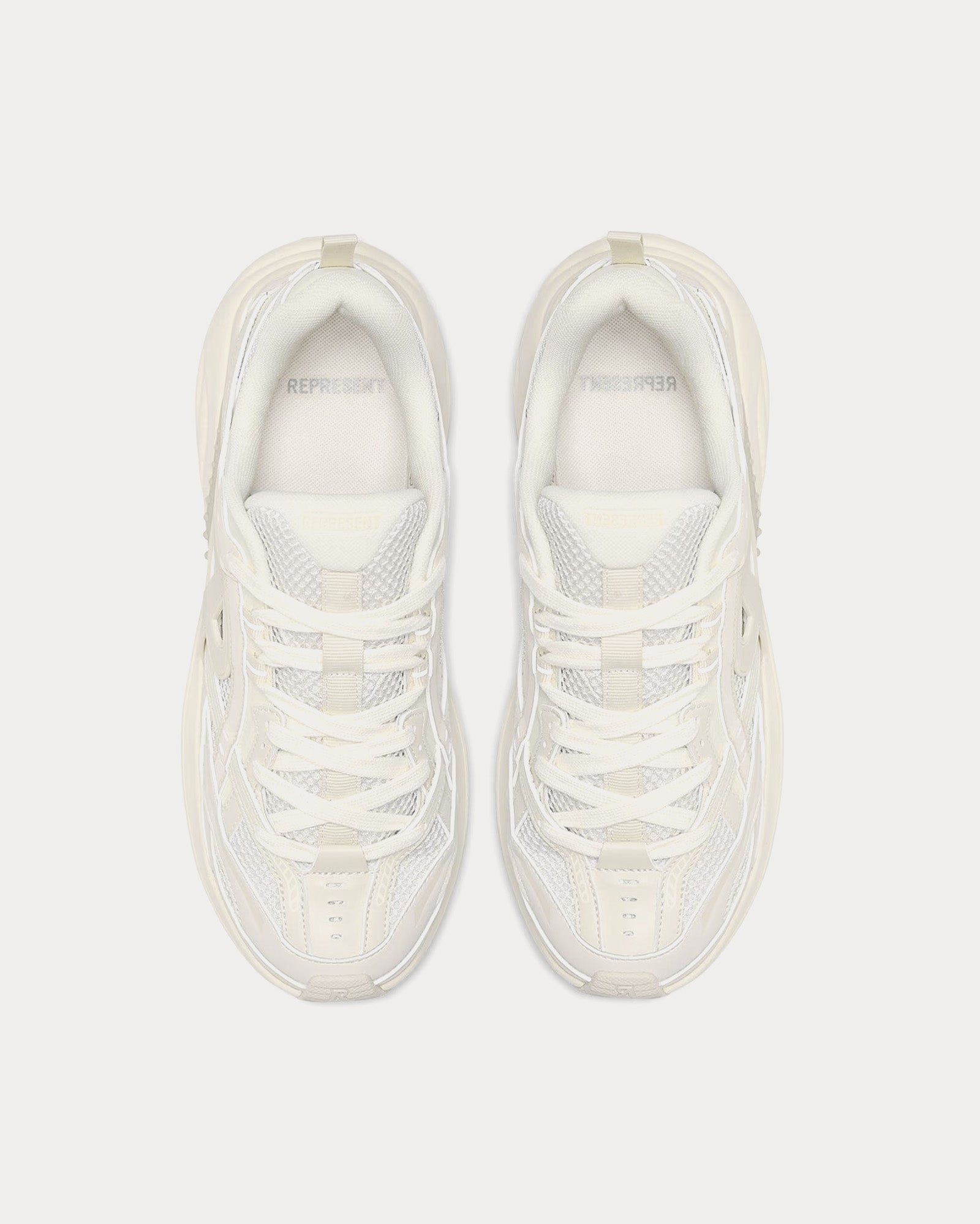 Represent Men's Storm Runner Off White Low Top Sneakers & Trainers