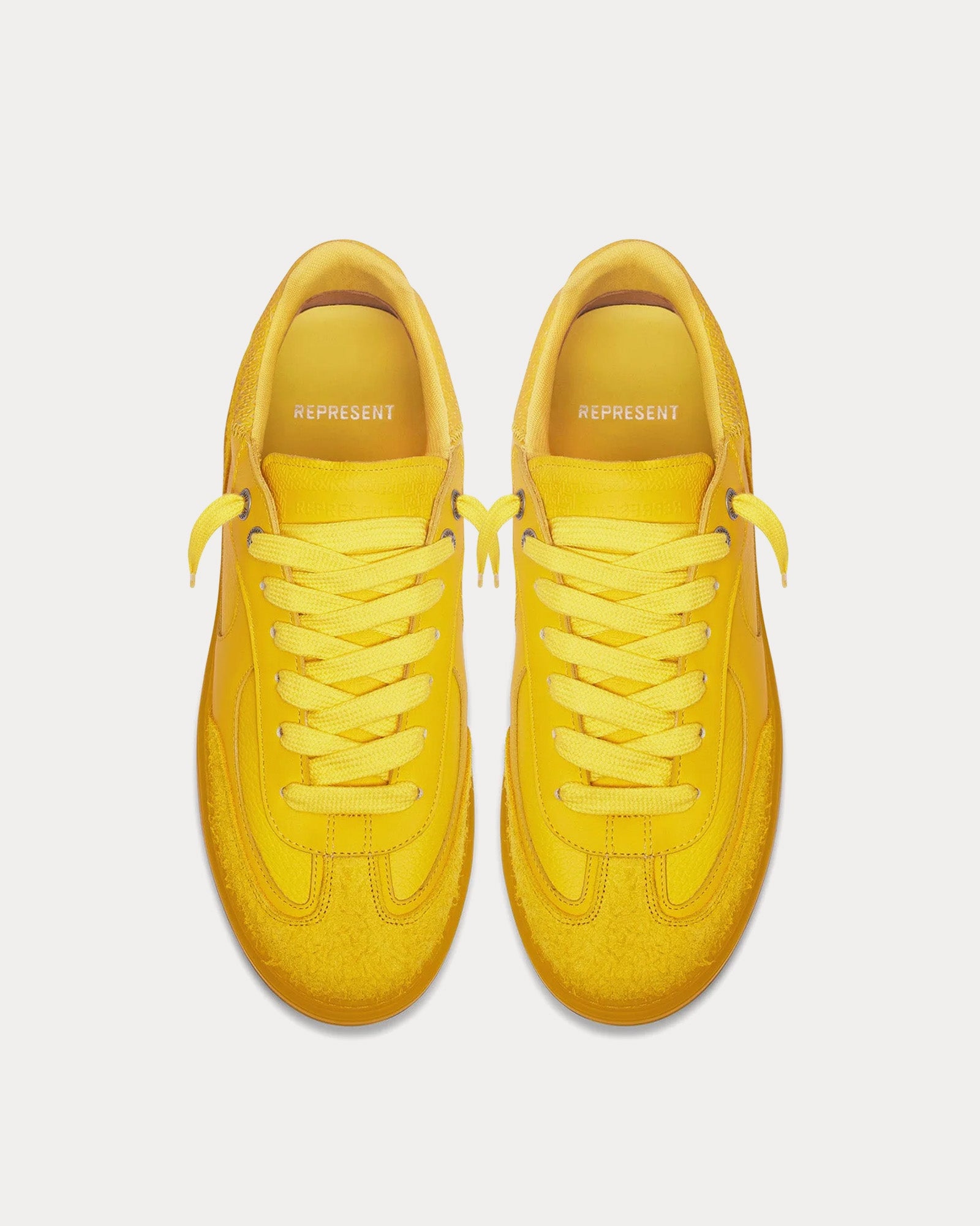 Represent Men's Virtus Yellow Low Top Sneakers