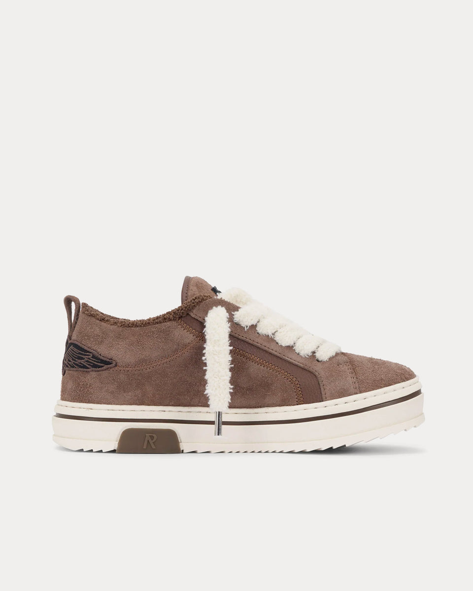 Represent HTN Low Terry Towelling Brown Low Top Sneakers - Sneak in Peace