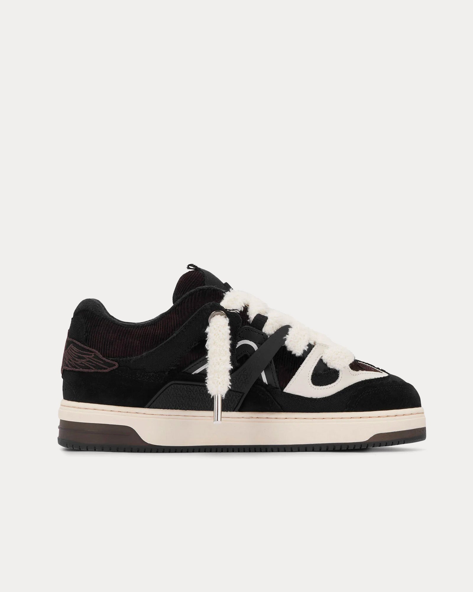 Represent Men's Bully Terry Towelling Black Low Top Sneakers