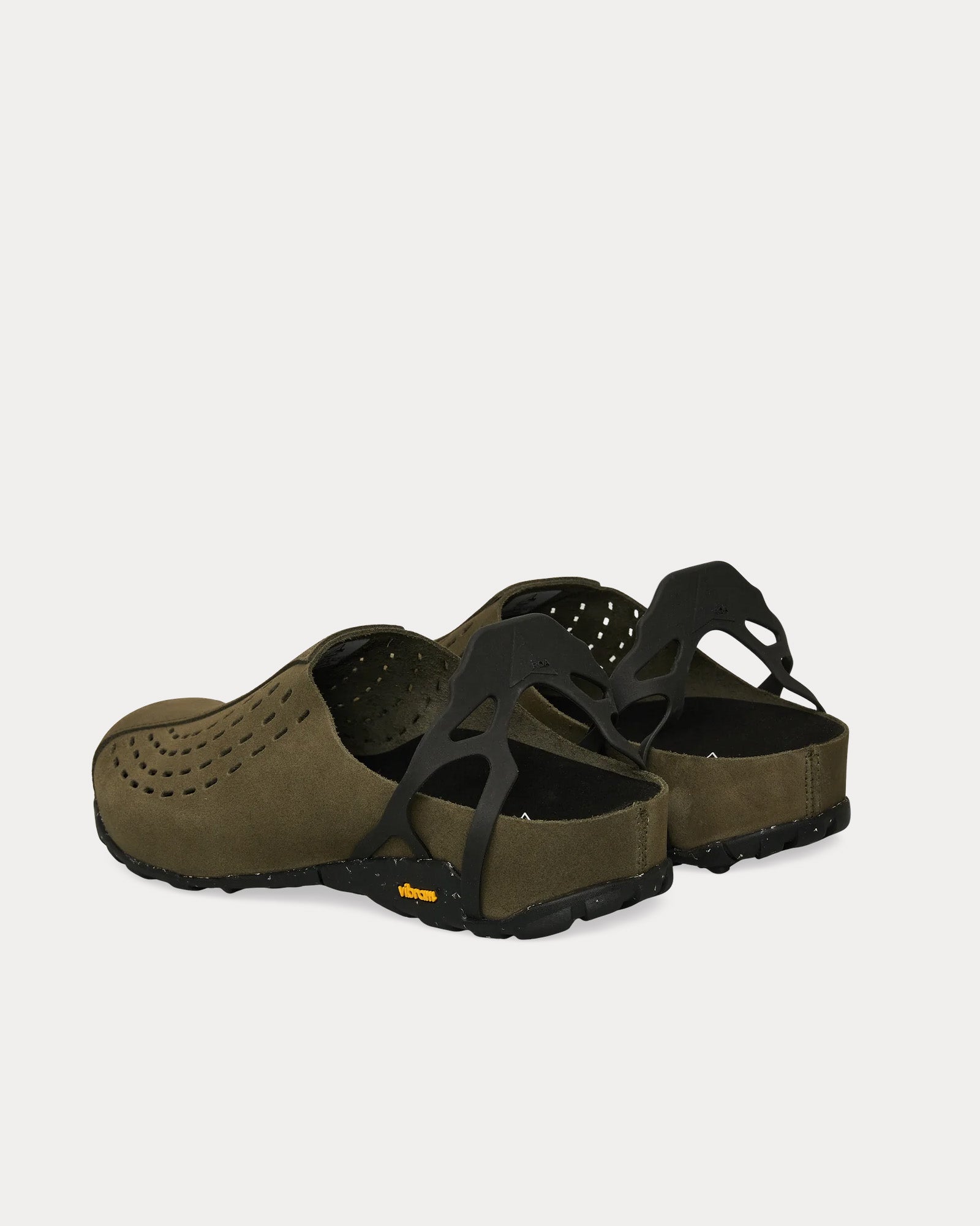 ROA Unisex Fedaia Olive / Black Mules