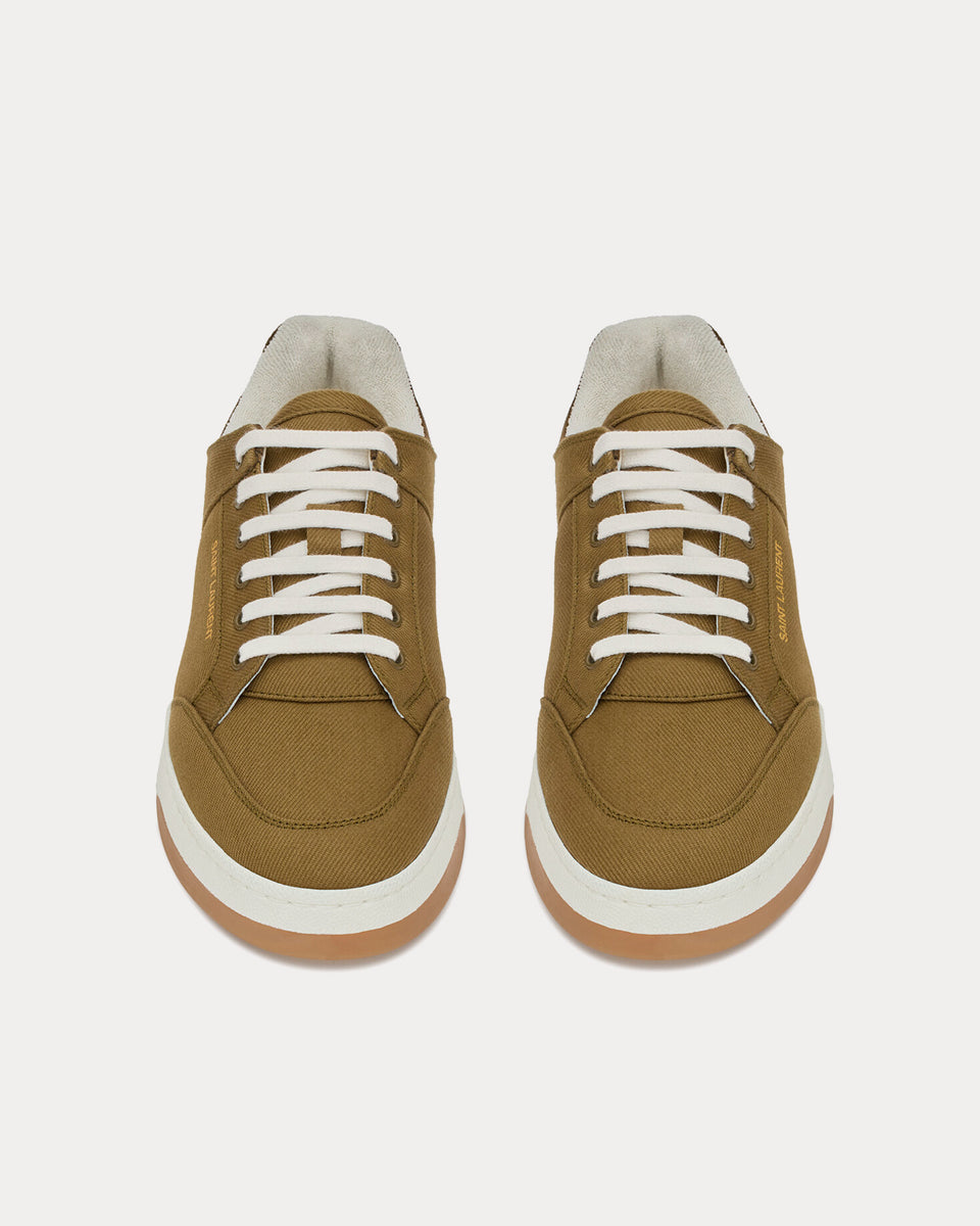 Saint Laurent SL/61 Gabardine Cactus Low Top Sneakers - Sneak in Peace