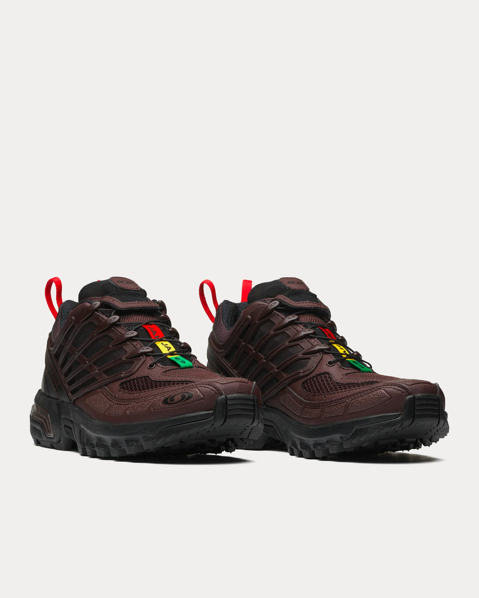Salomon x Jah Jah ACS Pro Black / Chocolate Plum / High Risk Red Low ...