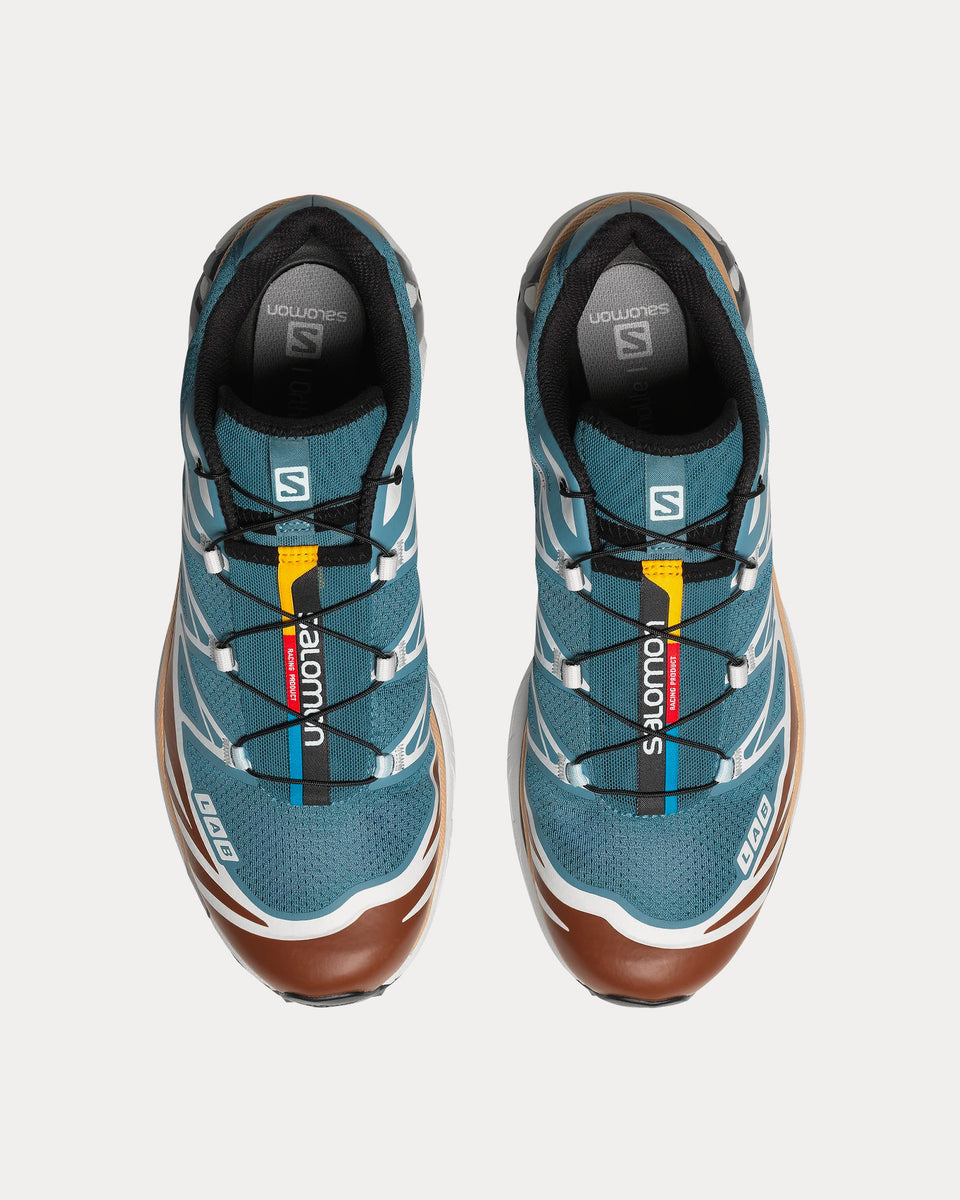 Salomon XT-6 Aegean Blue / Tortoise Shell / Hazelnut Low Top Sneakers ...