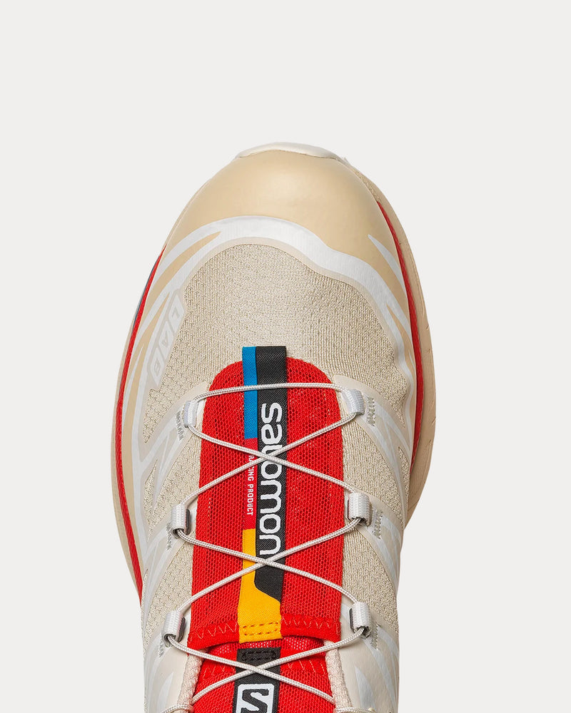 Salomon Unisex XT-6 Almond Milk / Bleached Sand / Aurora Red Low Top ...