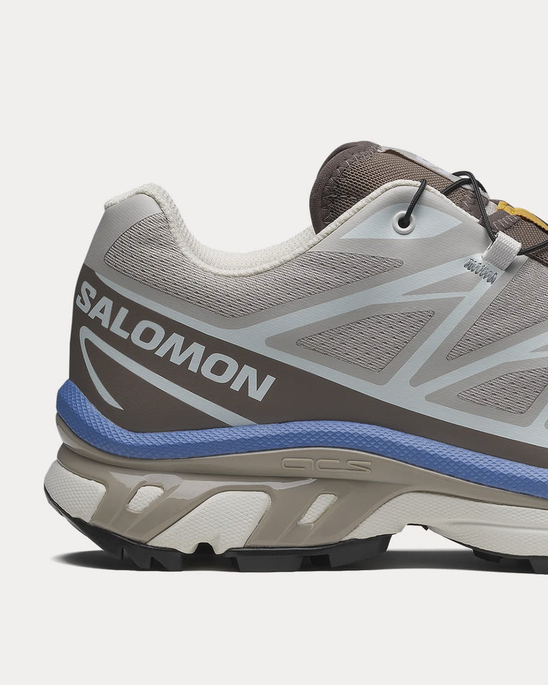 Salomon Unisex XT-6 Silver Cloud / Iron / Ultramarine Low Top Sneakers