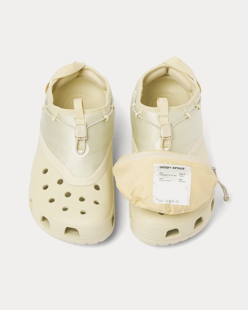 Crocs x Satisfy Classic Bone Clogs - Sneak in Peace
