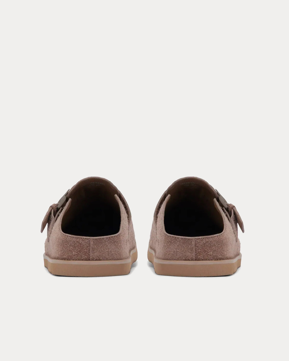 Represent Initial Hairy Suede Brown Mules - Sneak in Peace