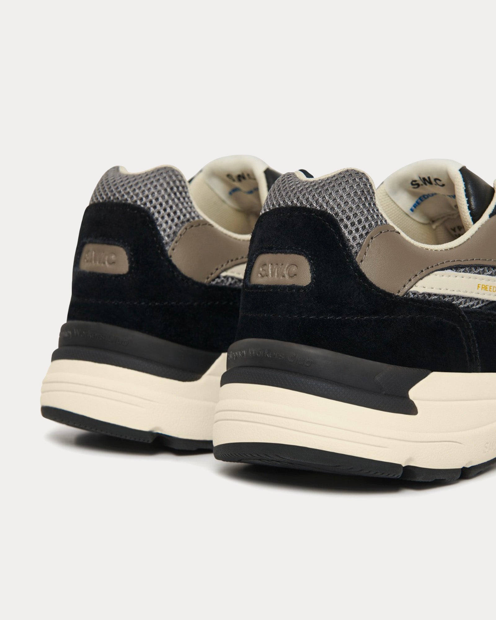 Stepney Workers Club Unisex Amiel S-Strike Suede Black / Grey Low Top ...
