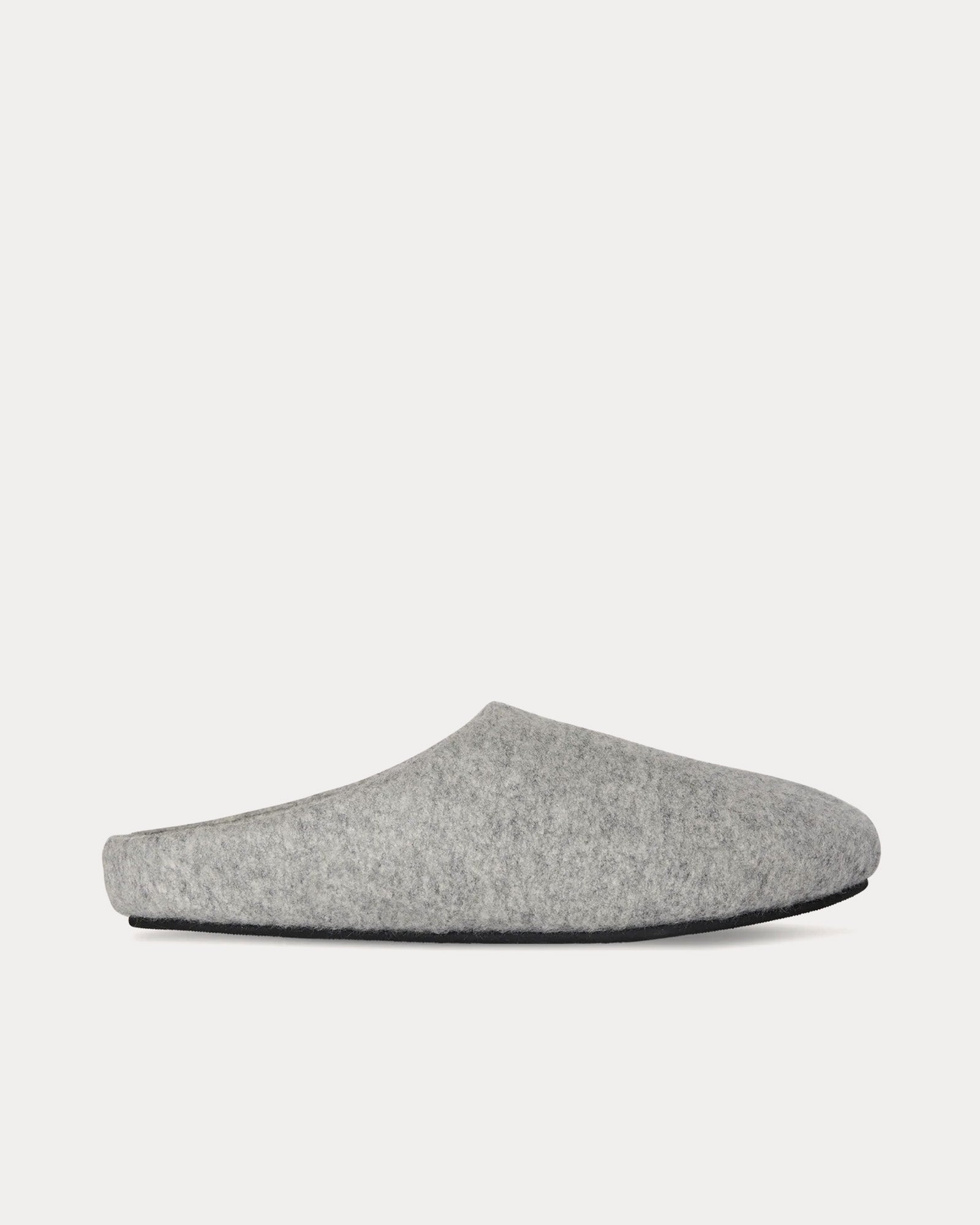 The Row Hugo Slide Virgin Wool & Cashmere Dove Clogs - Sneak in Peace