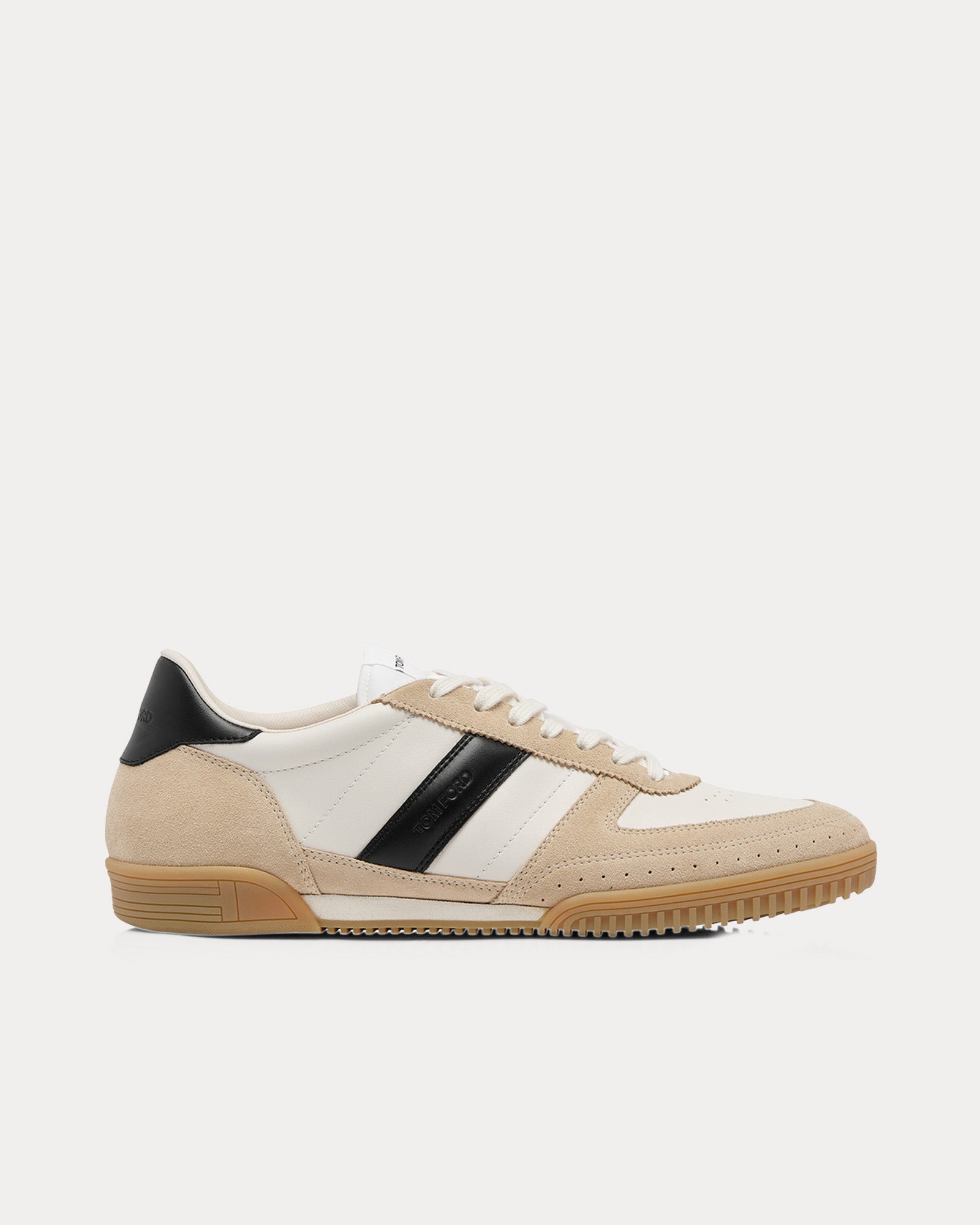 Tom Ford Men's Terence Leather & Suede Dune / Black / Amber Low Top ...