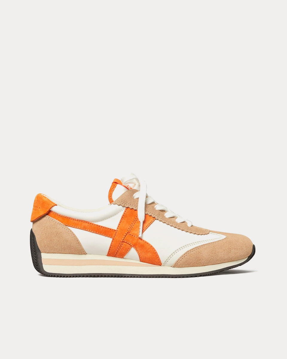 Tory Burch Hank New Ivory / Citrine / Sandy Brown Low Top Sneakers ...