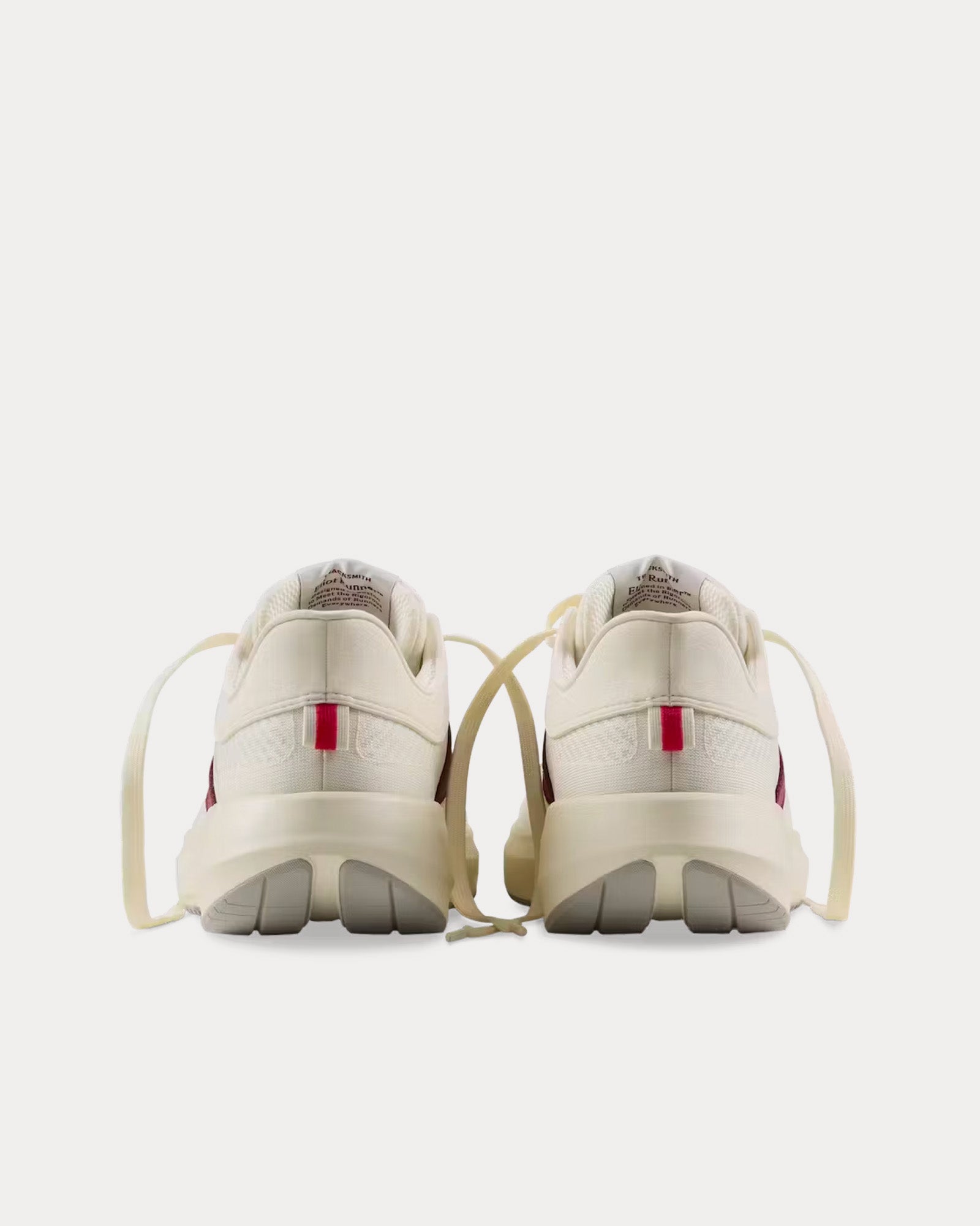 Tracksmith Men's Eliot Runner Ivory / Wine Running Shoes