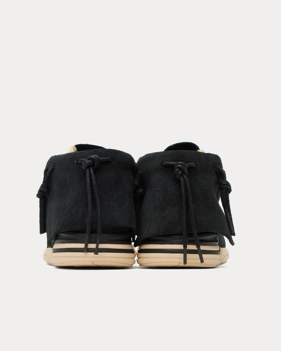 Visvim FBT Lhamo-Folk Black Low Top Sneakers - Sneak in Peace