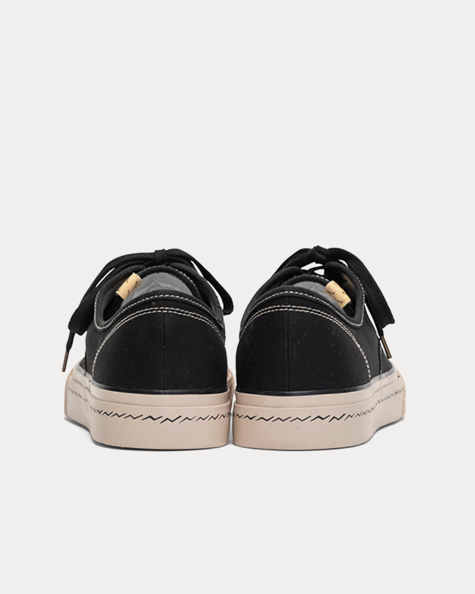 Visvim Men's Logan Deck Lo Sipe Black Low Top Sneakers & Trainers