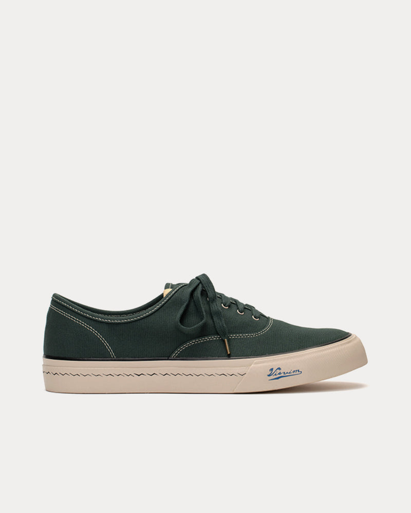 Visvim Men's Logan Deck Lo Sipe Green Low Top Sneakers & Trainers