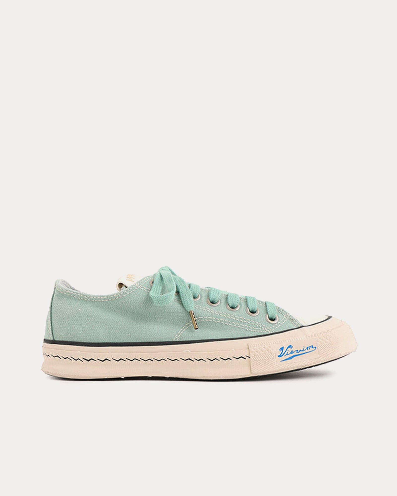 Visvim Women's Skagway Lo Canvas Light Blue Low Top Sneakers