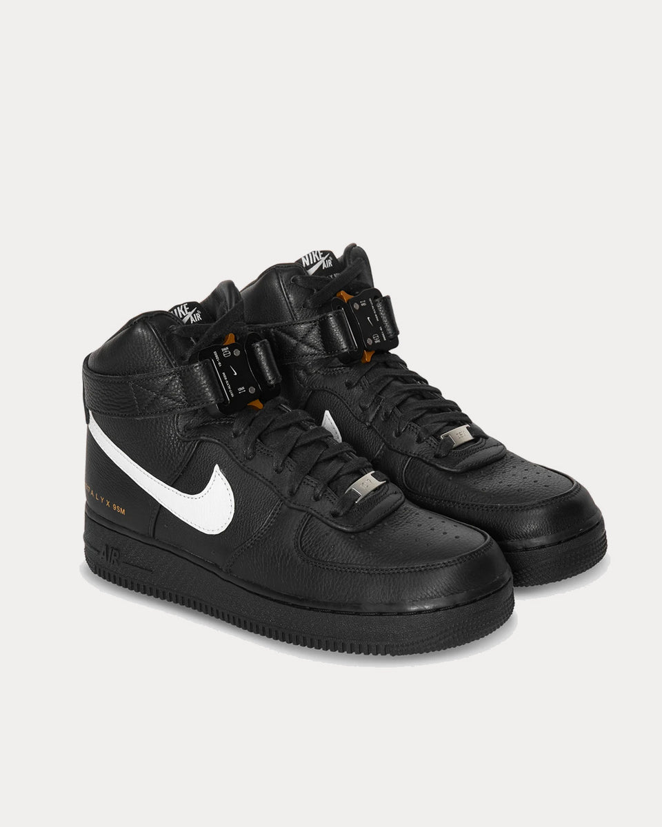 Nike x ALYX AIR FORCE 1 HI / ALYX Black & White High Top Sneakers ...