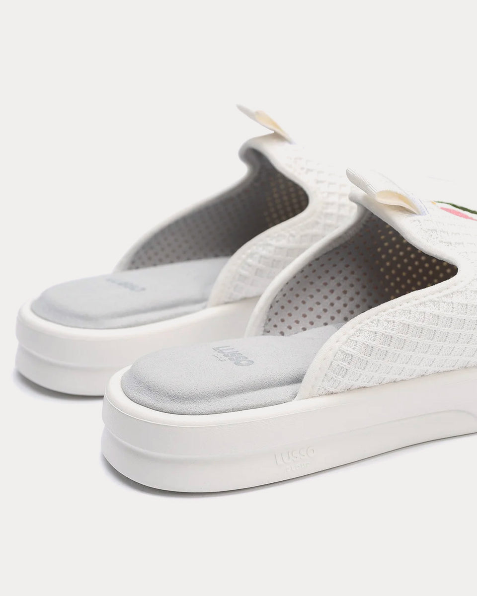 Lusso Cloud x Jolie Pelli White Slip Ons - Sneak in Peace