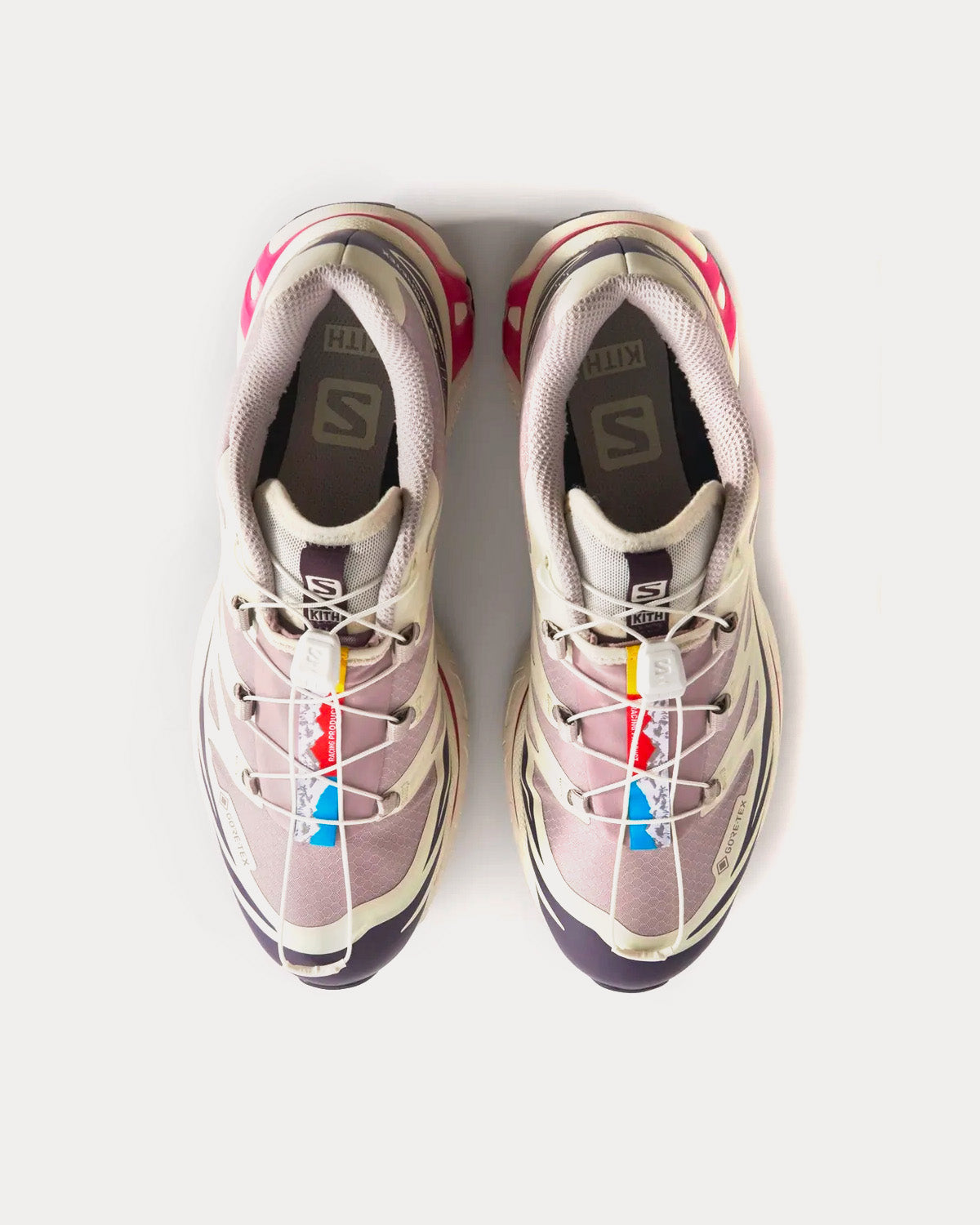 Salomon x Kith Xt-6 Gore-Tex Quail / Moonscape / Vanilla Ice Low Top Sneakers - Sneak in Peace