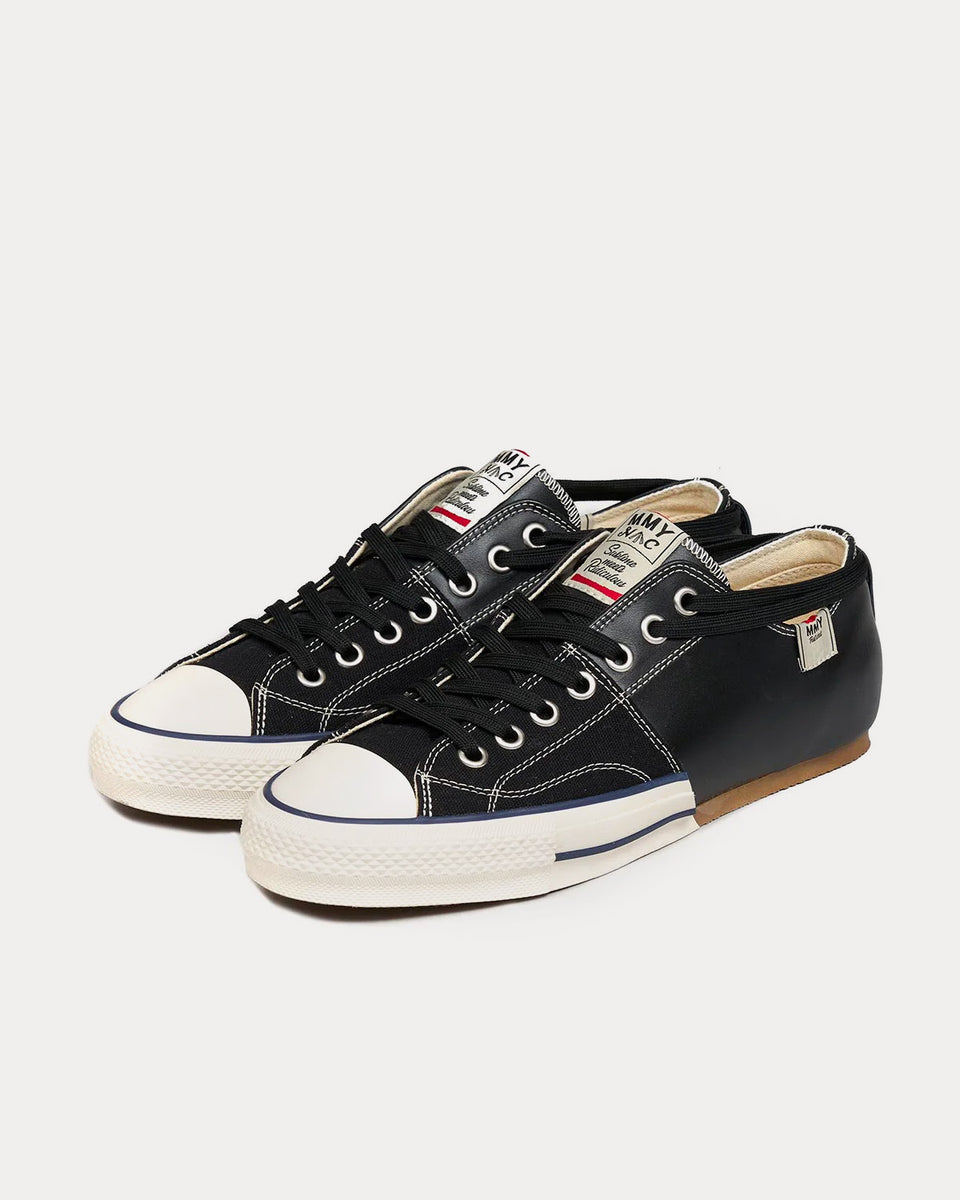 Mihara Yasuhiro X Nigel Cabourn Bowling Shoe Leather Black Low Top ...
