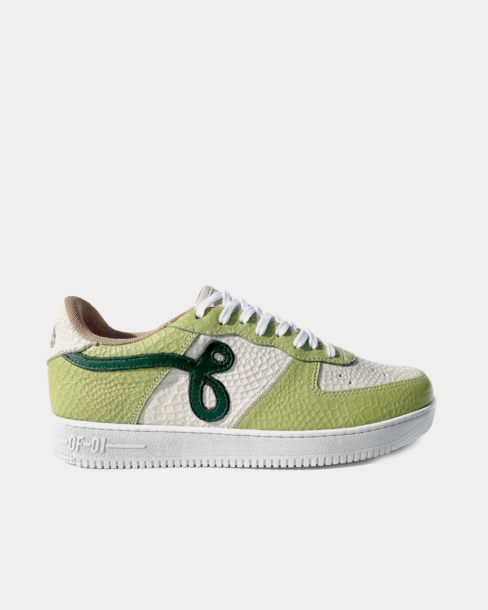 John Geiger x PATRÓN Tequila GF-01 Green / White Low Top Sneakers ...