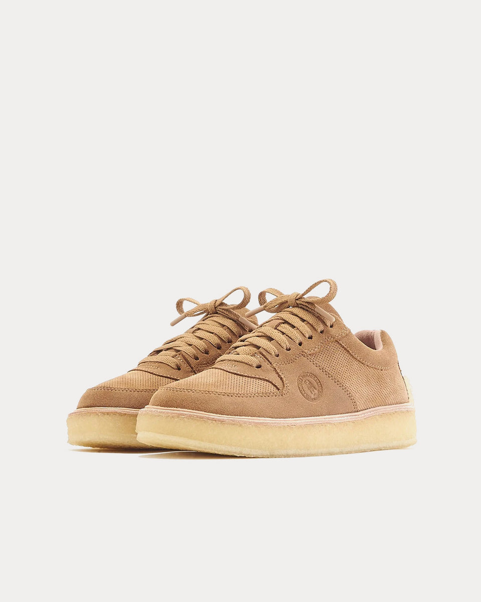 Clarks x Kith Sandford Suede Tan Low Top Sneakers - Sneak in Peace