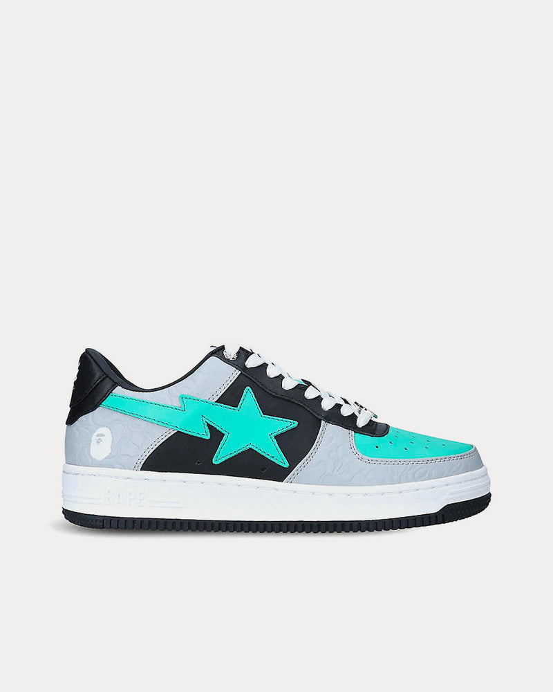 A Bathing APE Men's BAPE STA Star-Patch Green / Grey / Black Low Top ...
