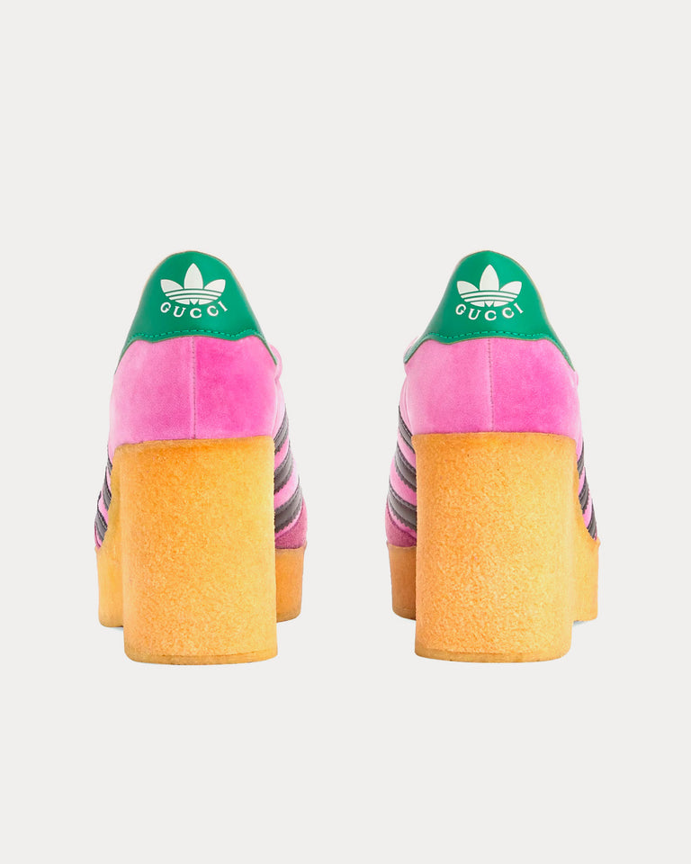 Adidas x Gucci Gazelle Wedge Pink Velvet Low Top Sneakers - Sneak in Peace