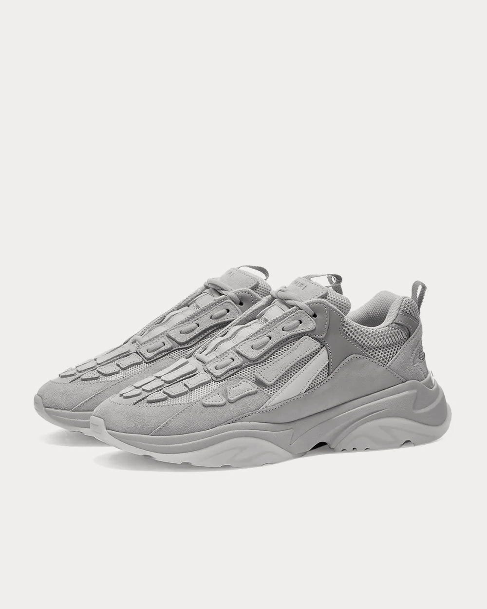 AMIRI Bone Runner Grey Low Top Sneakers - Sneak in Peace