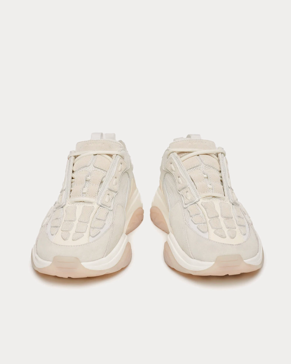 Buy AMIRI Men's Bone Runner Mixed White Low Top Sneakers & Trainers