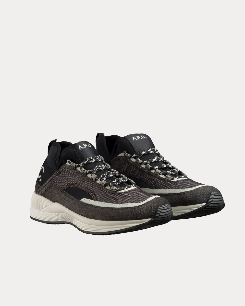 A.P.C. Unisex Run Around Charcoal Grey Low Top Sneakers & Trainers