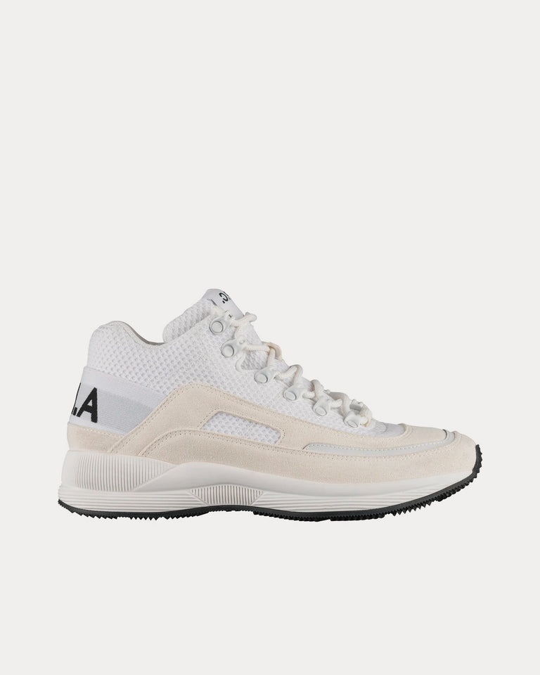 A.P.C. Run Around High White Running Shoes - Sneak in Peace